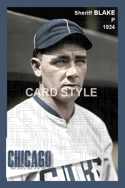 Sheriff Blake - 1924 Chicago Cubs - choose a style - colorized print | eBay