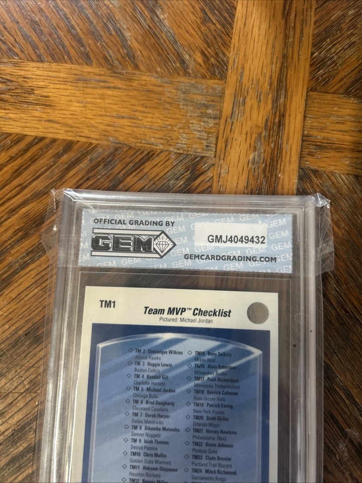 Michael Jordan 1992-93 Upper Deck Team MVP GEM Grading 10 | eBay