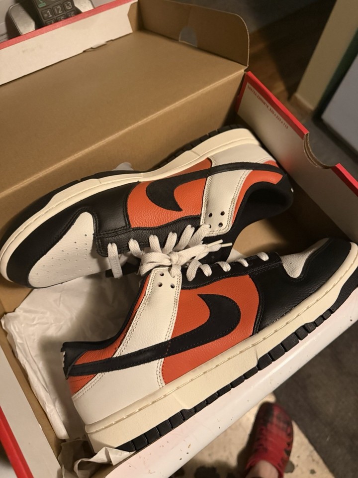 Nike Dunk Low Retro Phantom Black Vintage Coral HQ4988-030 Sneaker | eBay