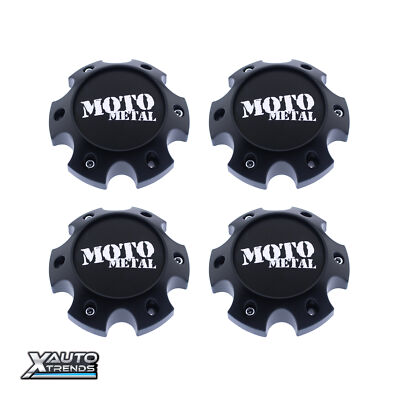 4 x Moto Metal Wheel Center Cap Satin Black 1079L145SGBMO1 | eBay