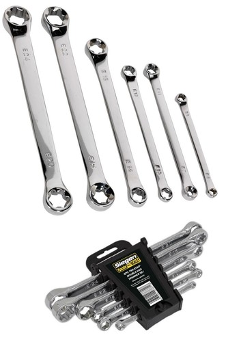 Sealey TRX-Star* Double End Spanner Set 6pc S01107 | eBay
