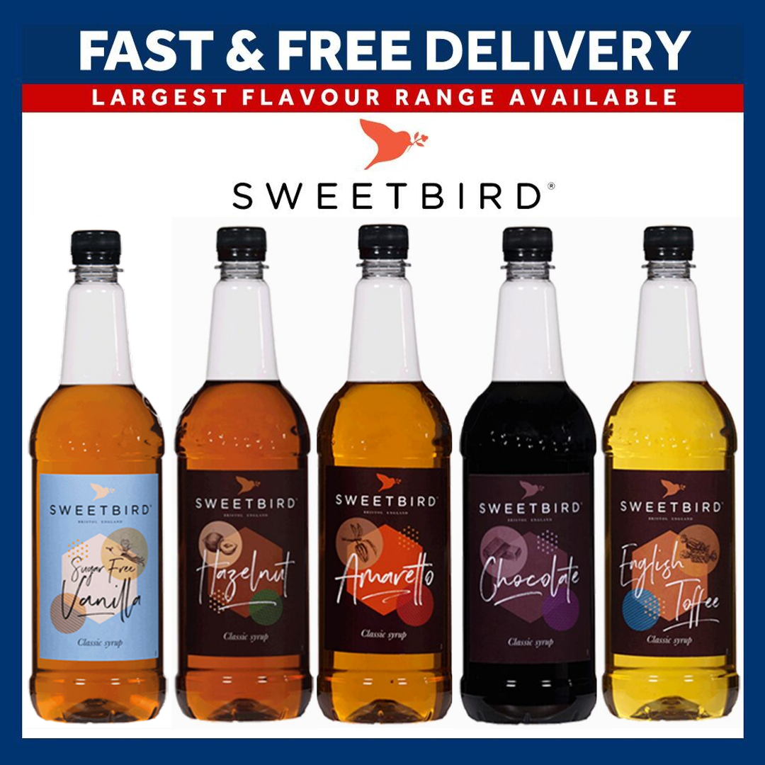 Sweetbird Syrup For Coffee, Soda and Cocktails 1 Litre Vegan Shop Our ...