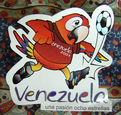 Copa America CONCACAF Venezuela 2007 Official Mascot Large Size Sticker ...