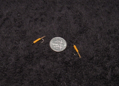 12 Buckskin fly nymph dark Caddis Larva Flies choice size 14 trout | eBay