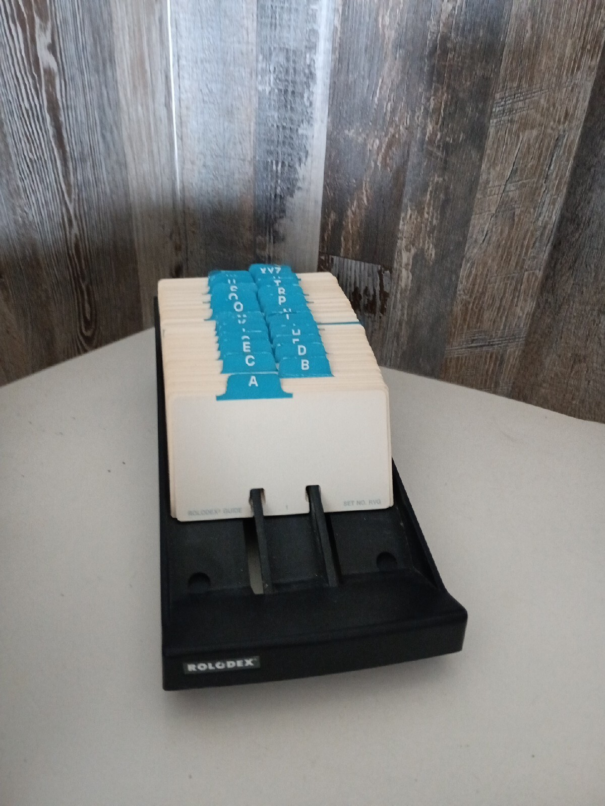 Vintage Rolodex Model NVIP-24 Open Card Address File With Dividers Pre ...