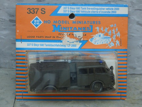 Roco Minitanks / (NEW) 1/87 Modern German Steyr 680 Fire Truck 2000 Lot ...
