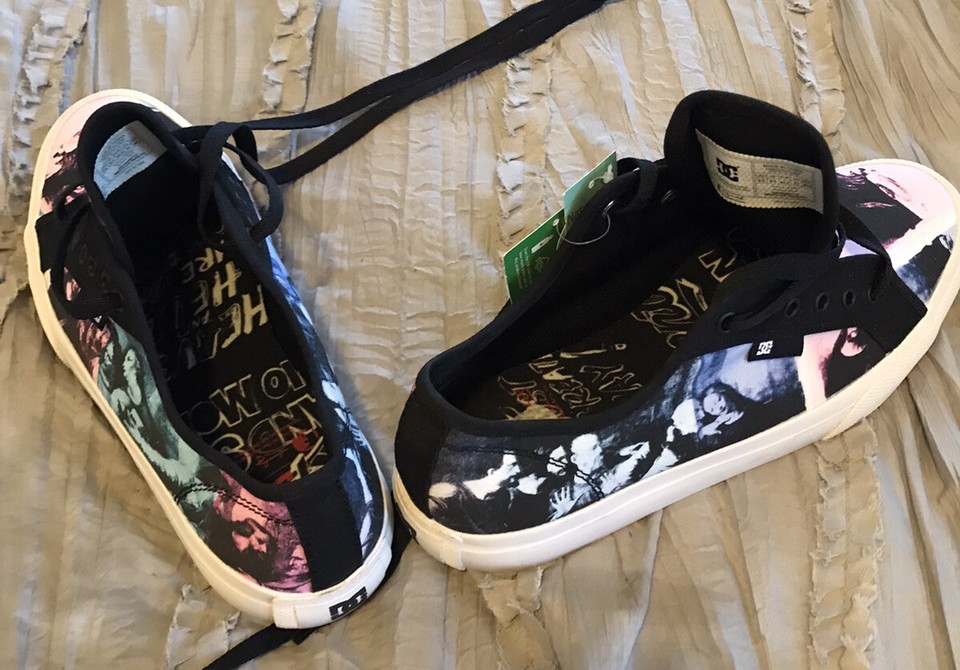 DC Skateboard Shoes Andy Warhol Manual Black/Cream Mens 5.5 Free Ship ...
