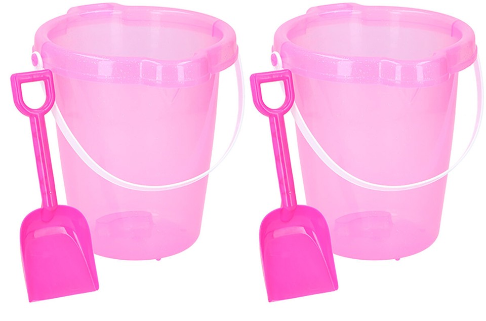 Bucket and Spade Holiday Seaside Beach Bucket Garden Sand Pit Toy ...