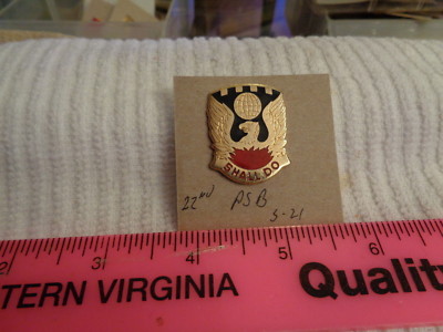 22nd Personnel Service Battalion S-21 Unit Crest, DI, DUI (DRAW#BP) | eBay