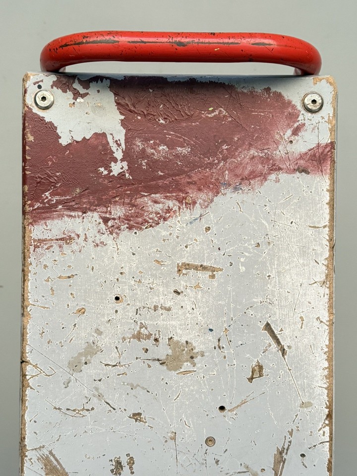 30 Available - Vintage Red Stacking School Lab Stools - Cafe Bar ...