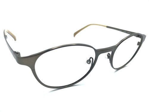 Gotti Switzerland Leroy BRM Titanium Brown Beige Round Eyeglasses ...