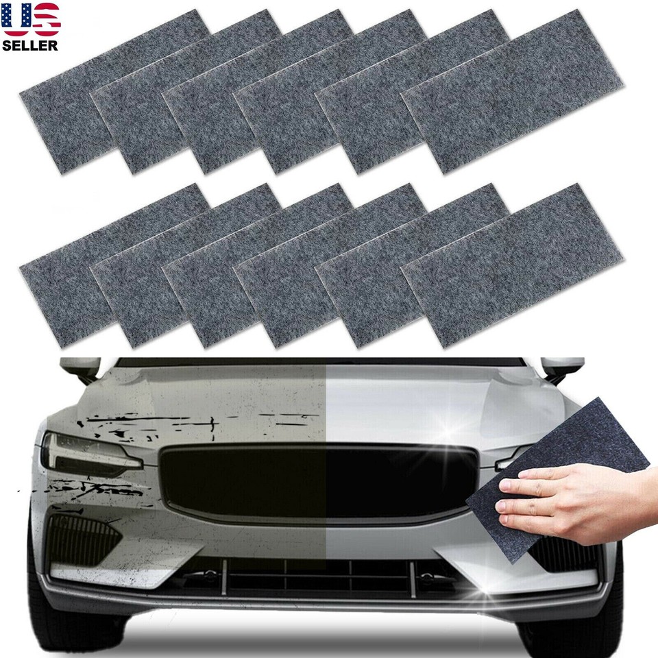 12× Car Nano Sparkle Cloth For Car Scratches Nano Magic Cloth Scratch ...
