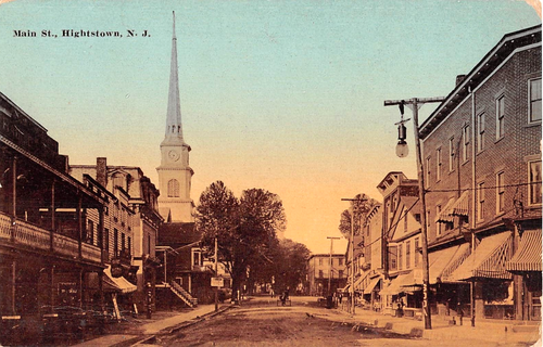 1913 Stores Main St. Hightstown NJ post card | eBay