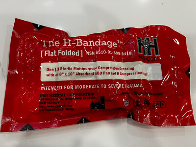 The H-Bandage Comprehensive Combat Dressing NSN:6510-01-598-8418 exp ...