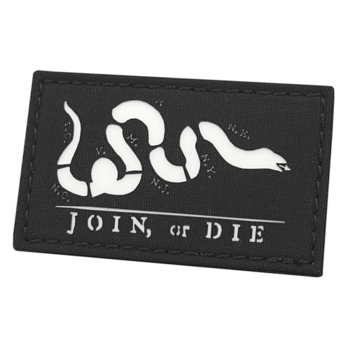 join or die GITD glow dark US independence DTOM cartoon tactical snake ...
