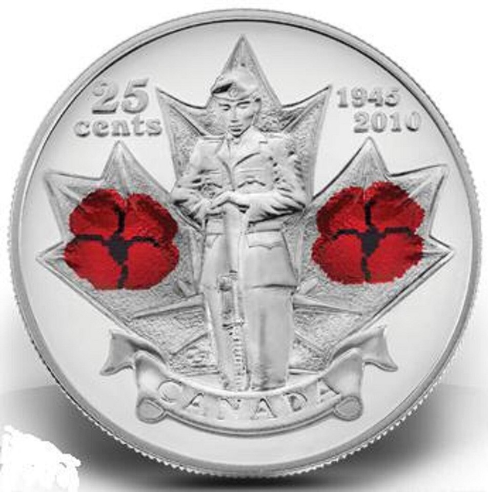 Complete Set of 2004-2015 Four Colored Poppy Quarters MINT UNC 25 Cents ...