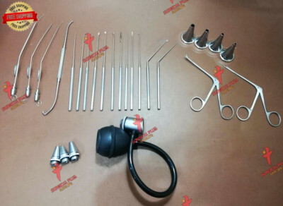 Micro shea,Hartman Ear Forceps,Cannula and Barren Suction Tube Ent Set ...