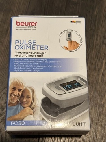Beurer PO30 Finger Pulse Oximeter Blood Oxygen Saturation And Pulse ...