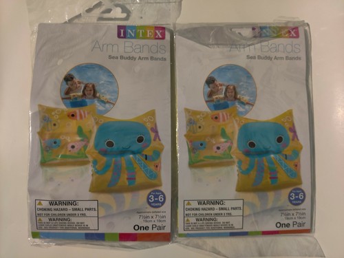Intex Inflatable Arm Bands Swim Floaties For Kids Ages 3-6, Octopus Lot ...