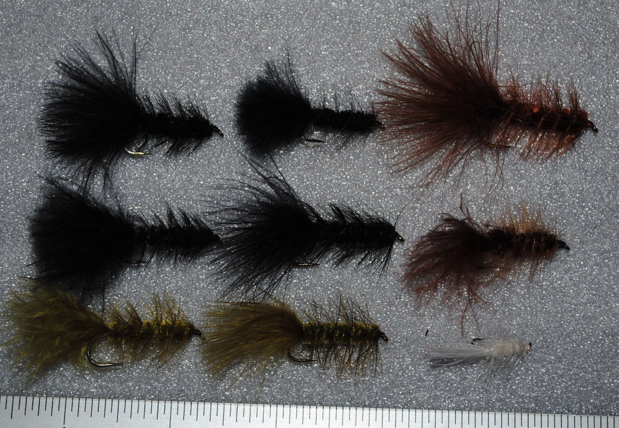 Woolly Buggers, 8 ea Trout Salmon flies Fly Fishing, 5 colors | eBay