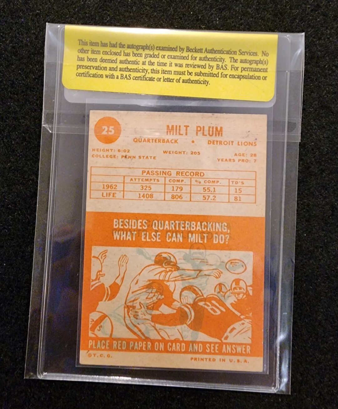 1963 Topps - Milt Plum #25 for sale online | eBay