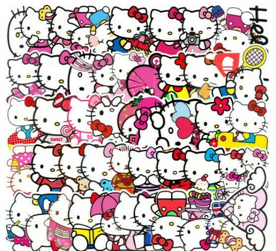 Hello Kitty Sticker Bomb