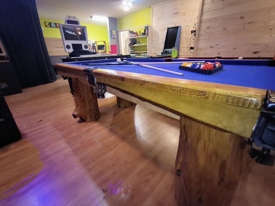 7ft x 3.5ft custom, hand made, pool table. Artist unknown. | eBay