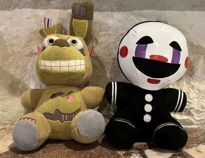 Lot Of 2 FNAF Plush Toys Spring Trap Bonny & Puppet Marionette Clown 8 ...