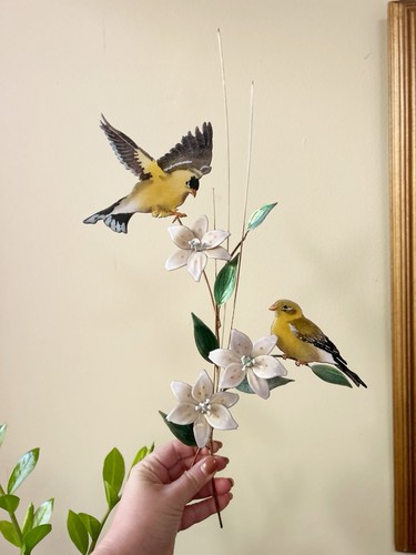 Vintage Bovano of Cheshire Enamel Bird Goldfinch Wall Art Decor | eBay