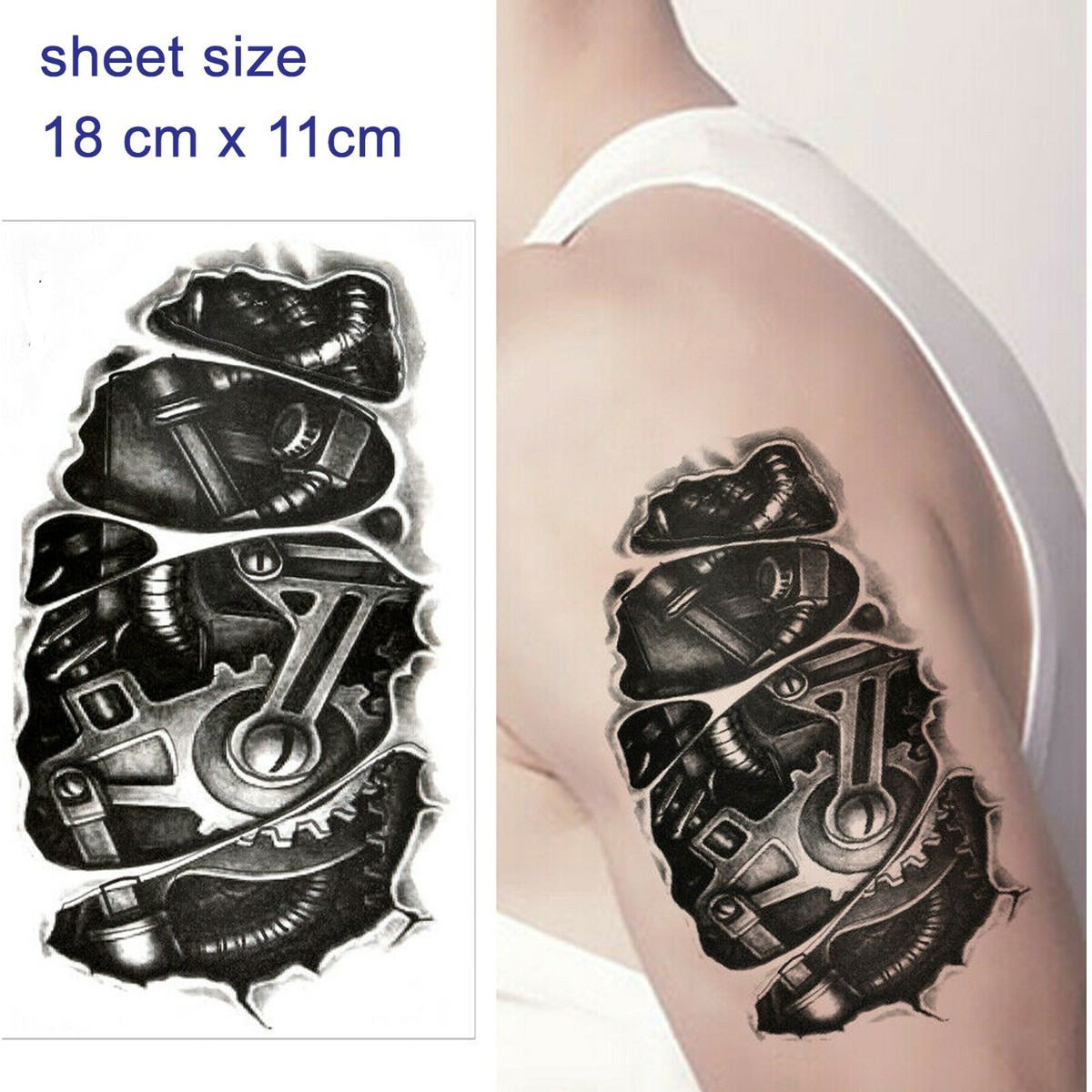 Mechanical Robotic Tattoos Robot Machine Gear Tattoo