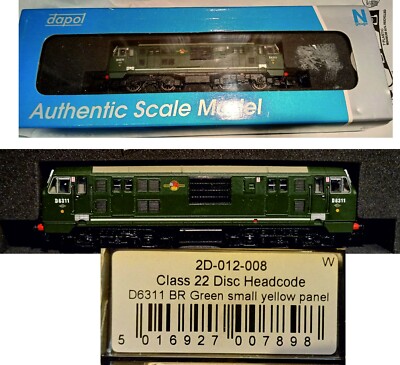 dapol class 22 disc headcode green never used | eBay
