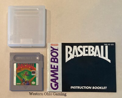 Baseball with Instruction Booklet (1989 Nintendo Game Boy) USED READ | eBay