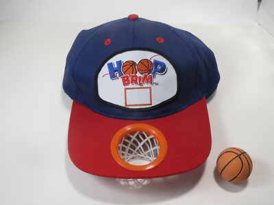 Hoop Brim Adjustable Baseball Caps with rubber basket ball. | eBay