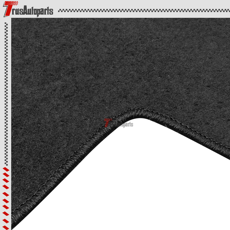 For 06-11 Civic 2/4Dr Floor Mats Front Rear Black Nylon Non-Slip Carpet ...