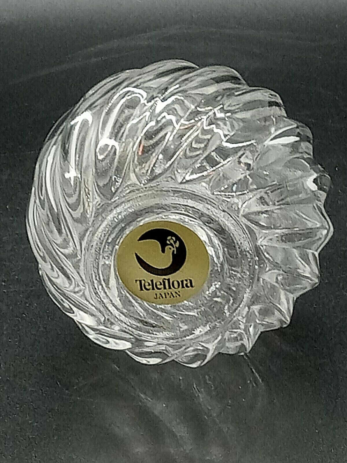 Vintage Telaflora Japan Perfume/Oil Bottle 18% Crystal Heart Stopper ...