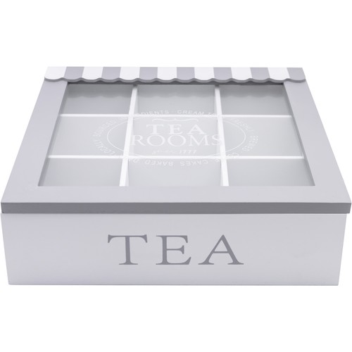 Wood Tea Bag Organisers Tea / Coffee Storage Case Boxes Acrylic Lids | eBay