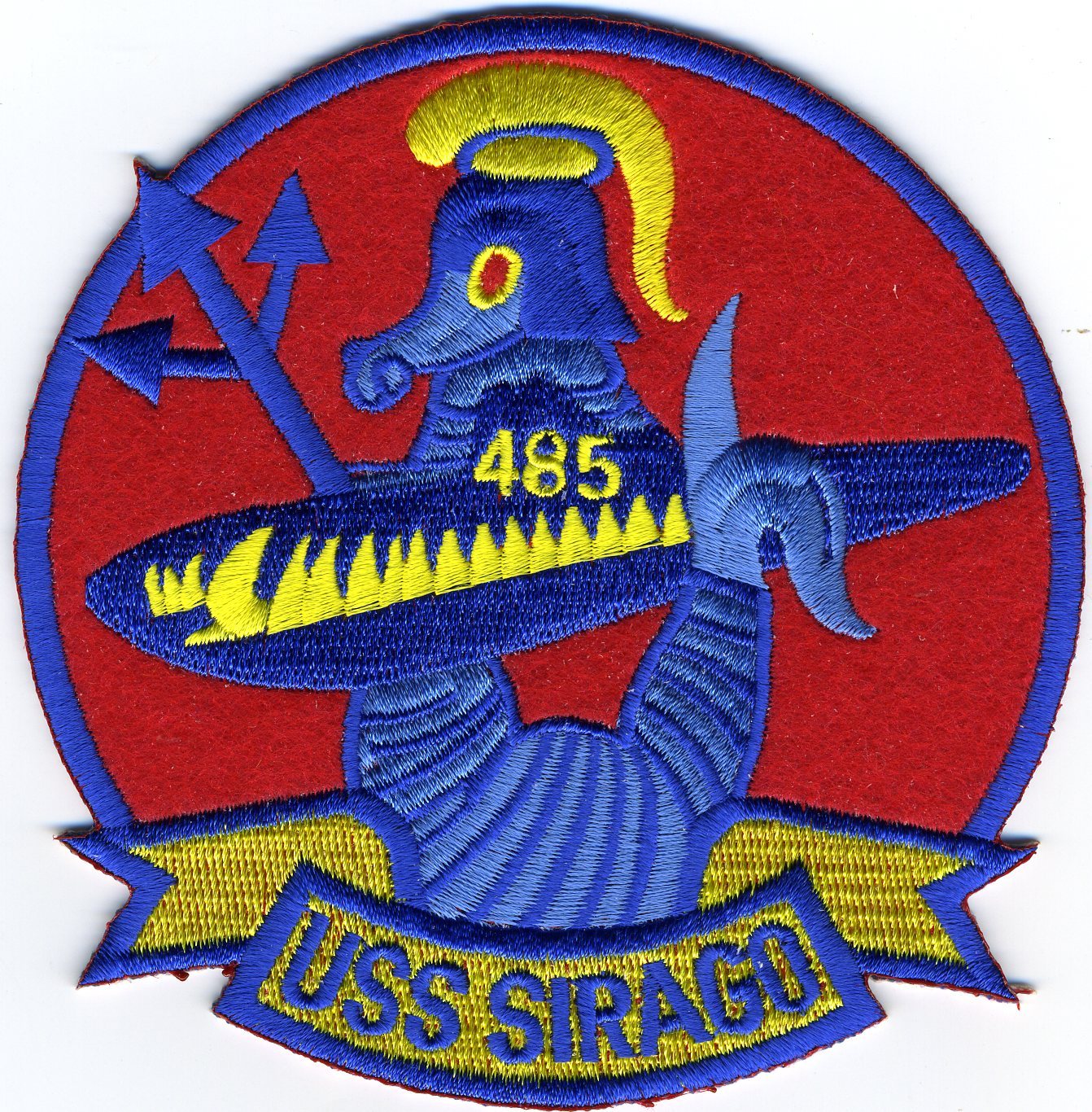 USS Sirago SS 485 - SALE!! REDUCED PRICE!! Submarine Patch - BCP Cat No ...