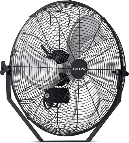 NewAir 20" High Velocity Wall Mount Fan Heavy Duty Waterproof Outdoor ...