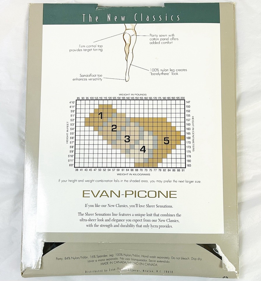Evan Picone Control Top Nylon Pantyhose Sz 3 Color Espresso | eBay