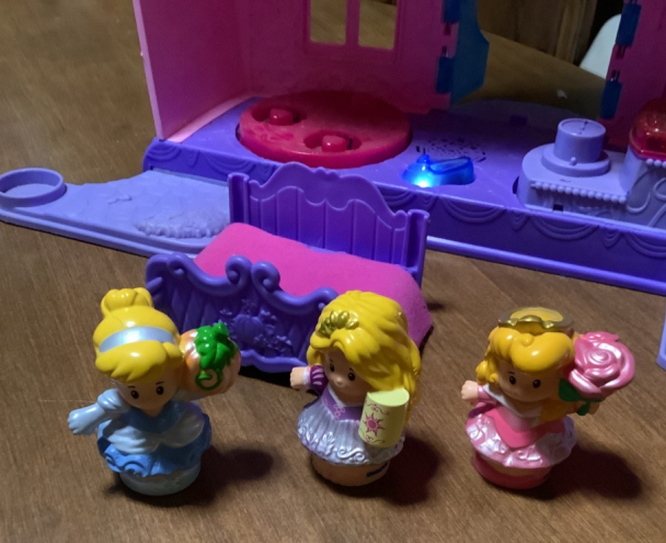 Fisher Price Little People Disney Princess Magic Wand Castle w/Wand 3 ...
