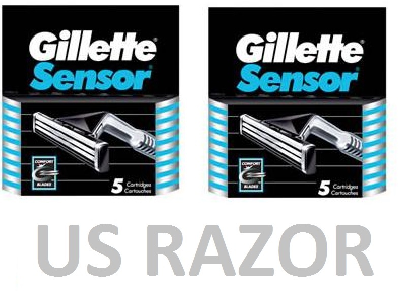 *20 Gillette Sensor Razor Blades Cartridges Refills Shaver Handle Fit ...