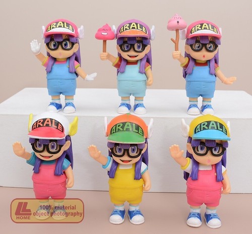 Anime character Arale 6pcs set Cute lovely PVC Action Figure Toy Gift ...