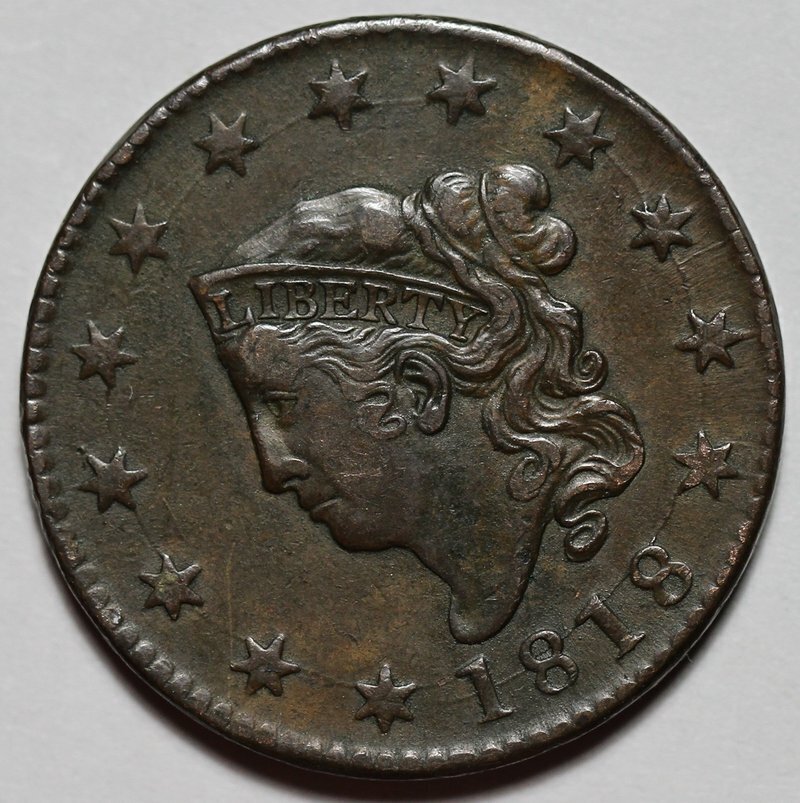 1818 Coronet Head Large Cent - US 1c Copper Coin | eBay