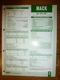 EE9 ACE - Fiche Technique Mack | eBay