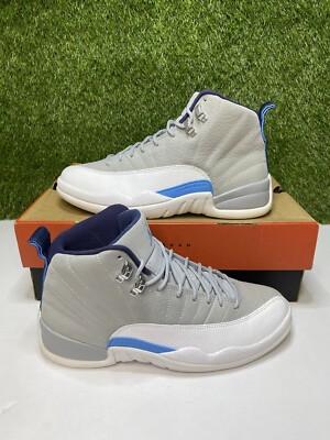 Air Jordan 12 Grey University Blue Retro Size 8.5 Mens Sneakers 2016 ...