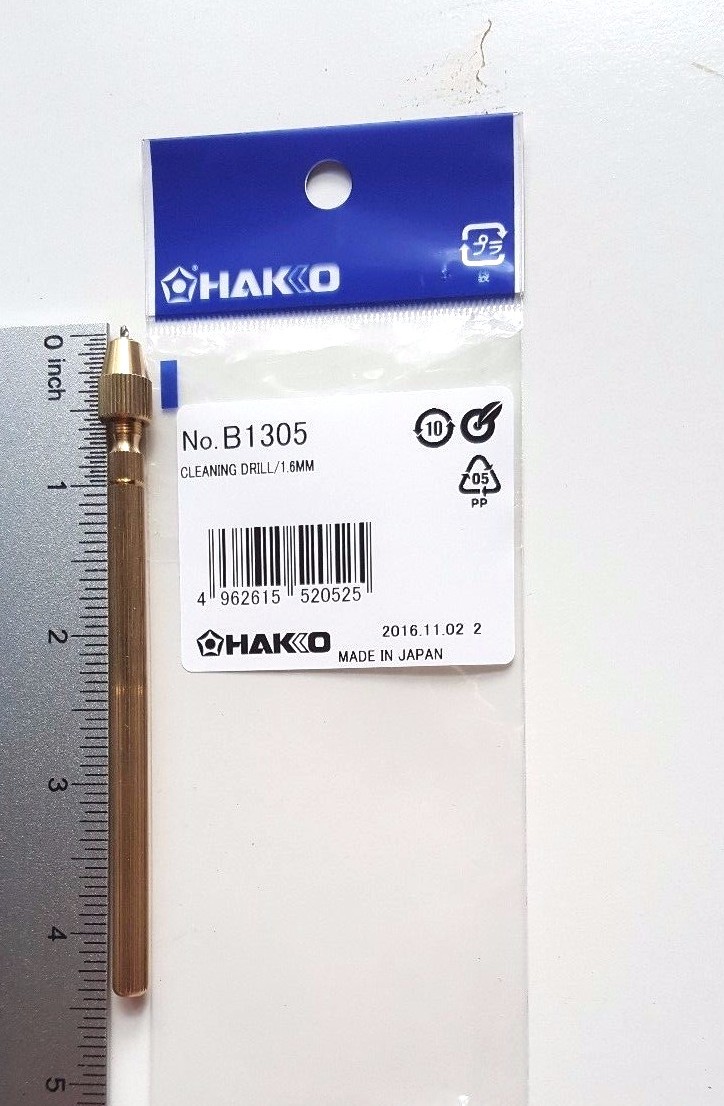 Hakko B1305 Cleaning Drill With Holder 1.6mm /Use For, 802/807/808/817 ...