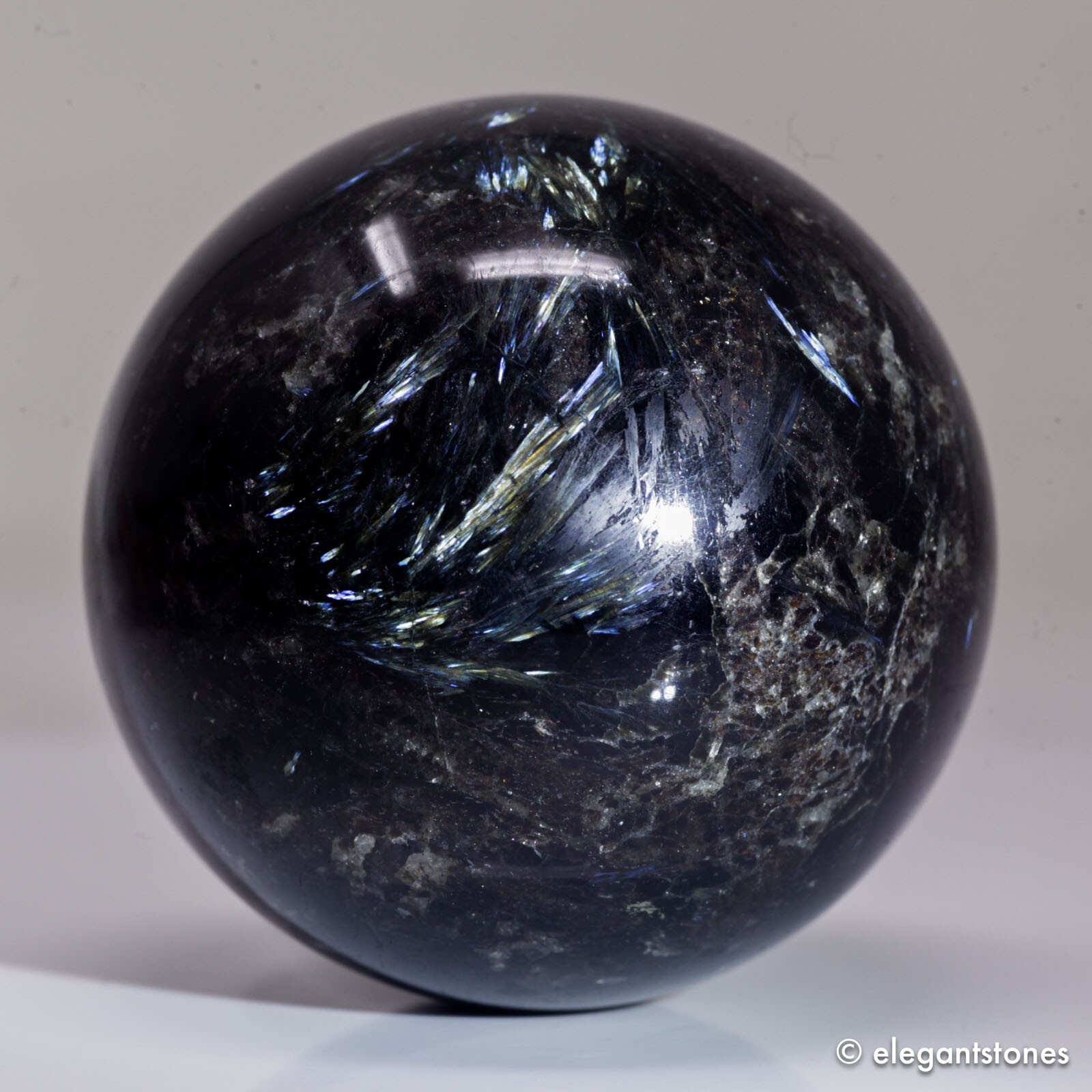 545g69mm Astrophyllite Sphere Crystal Ball Stone Fireworks Quartz ...