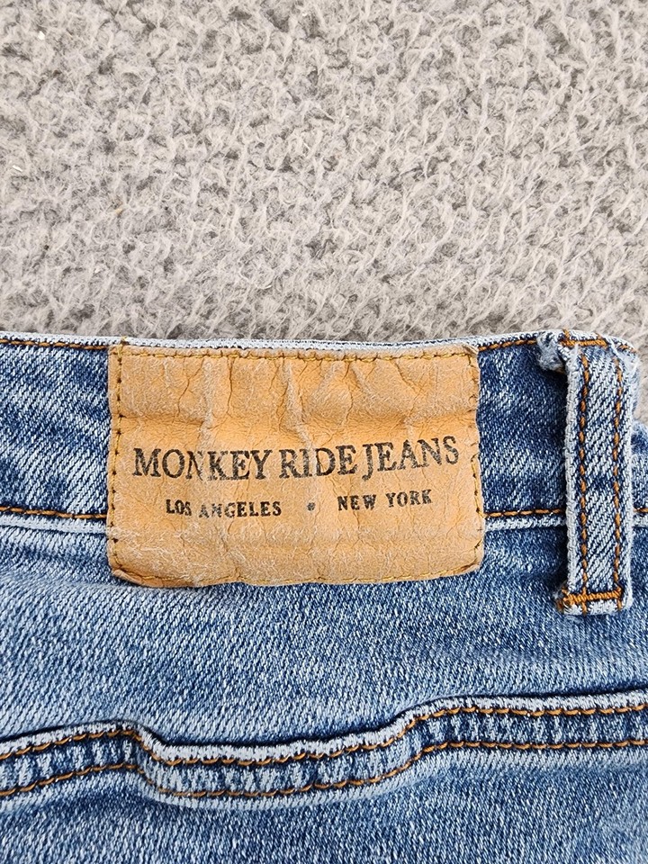 Monkey Ride Jeans Jeans Womens 11/30 High Rise Skinny Ankle Raw Hem Stretch | eBay
