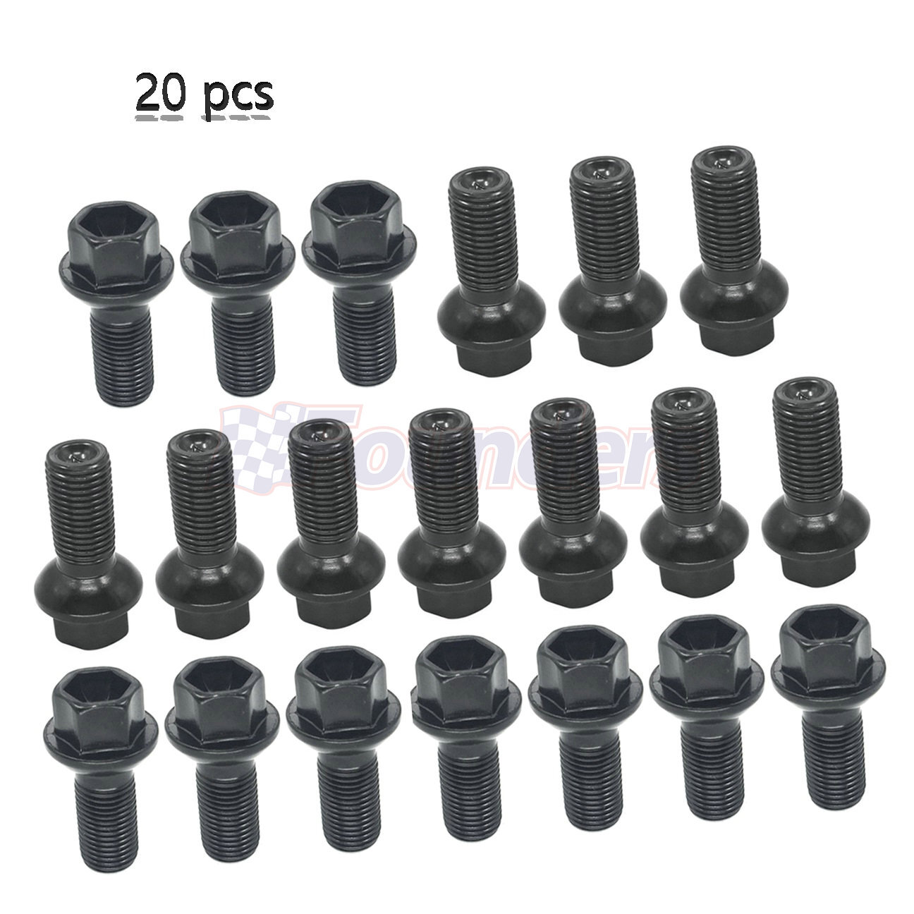20pcs Wheel Lug Bolts For Mercedes E63 AMG W204 W163 W251 W230 ...