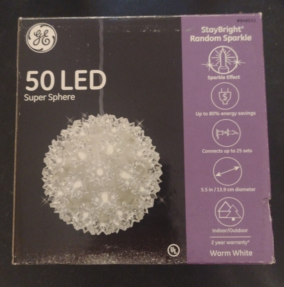 Ge Super Sphere Christmas Lights GE 100 Lights Super Sphere Hanging